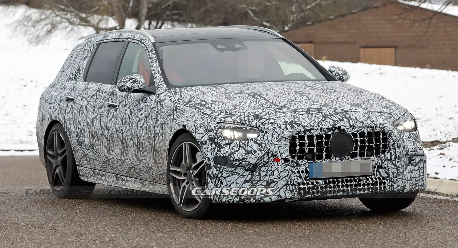New 2022 Mercedes-AMG C53 Estate Eschews V6 For A Four-Pot Turbo ...