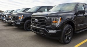 Ford Parking 2021 F-150s At Amusement Park While Non-Union Workers Fit ...
