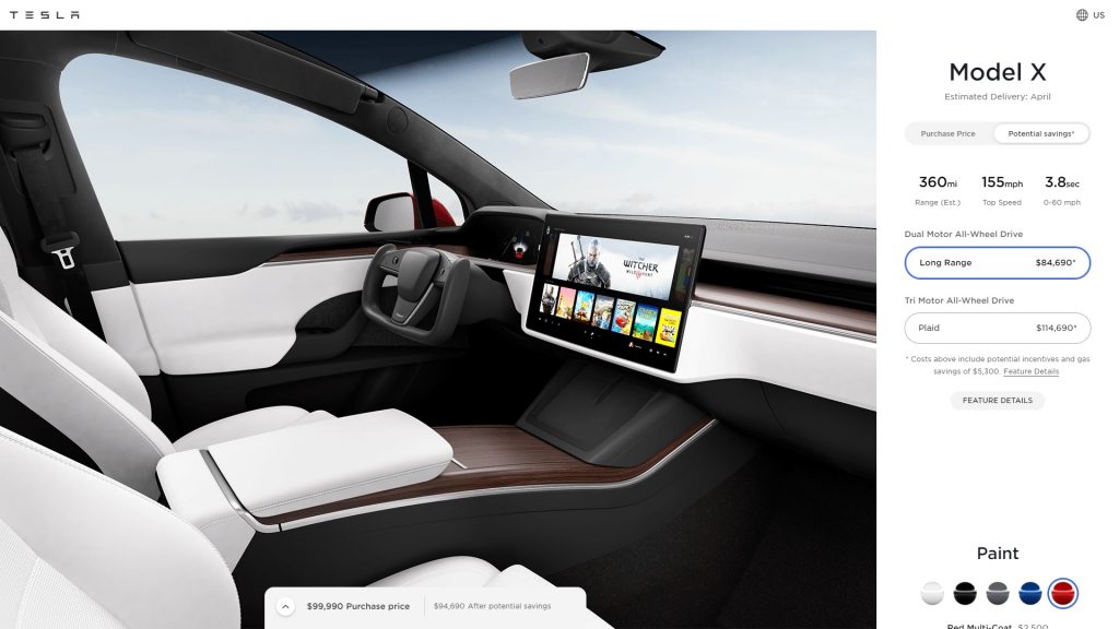 2021 Tesla Model S Had A Secret Round Steering Option Hidden In The ...