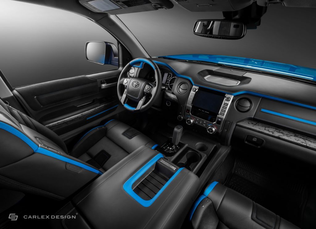 Voodoo Blue Toyota Tundra Gets Custom Interior Courtesy Of Carlex ...