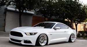 Stanced Ford Mustang GT On Custom Wheels Does Look Troubled Indeed ...