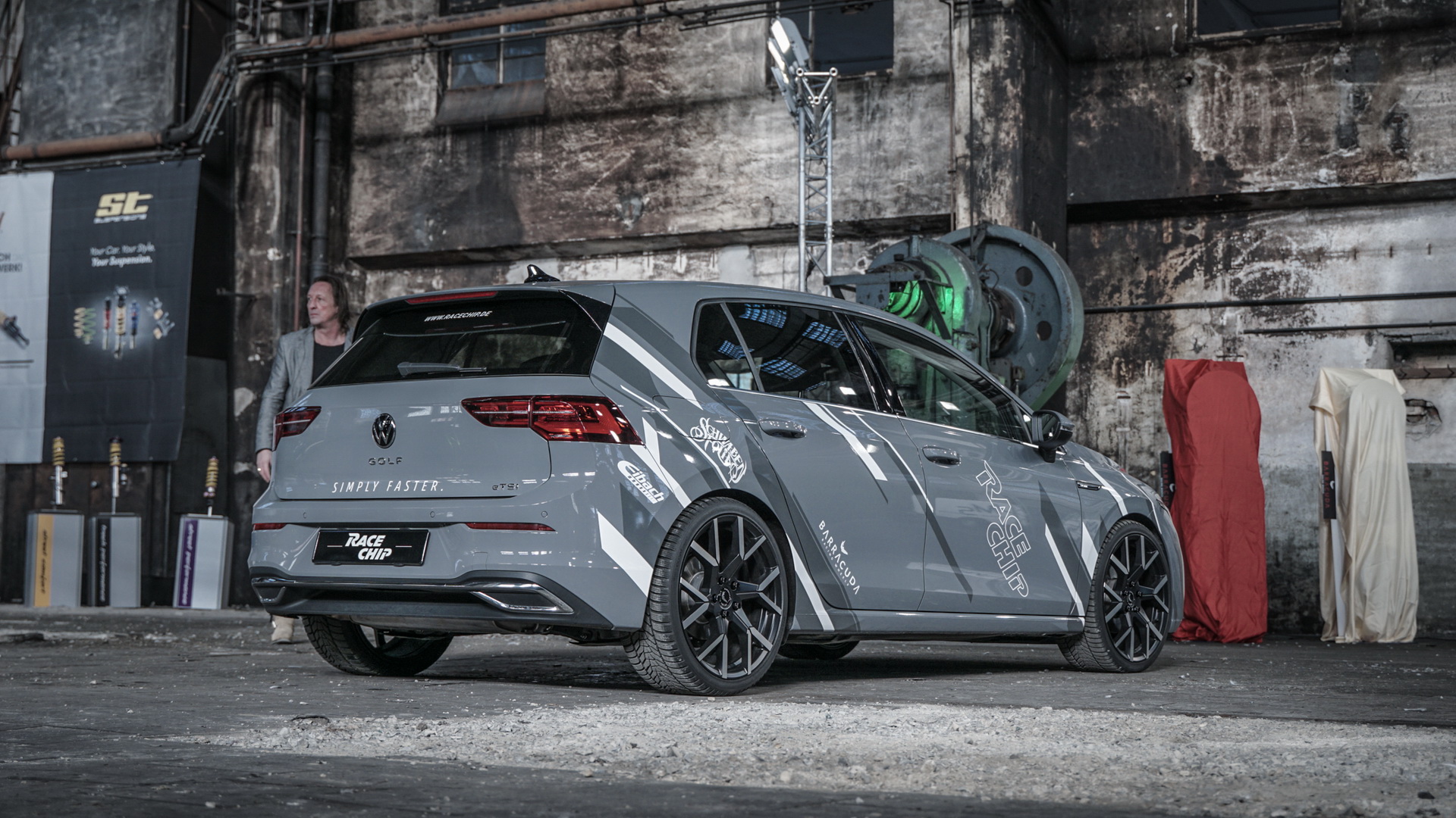 VW Golf Mk8 1.5 TSI Gets 189 HP, Lowering Springs And 19-Inch Wheels ...