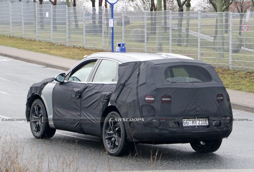 Electrified Genesis eGV70 SUV Makes Spy Debut Under Heavy Camouflage ...
