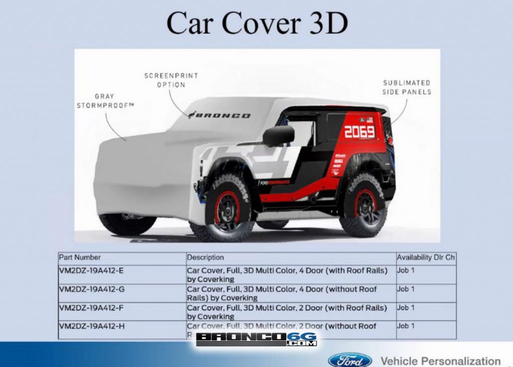 These Are Some Of The 2021 Ford Bronco’s Official Accessories | Carscoops