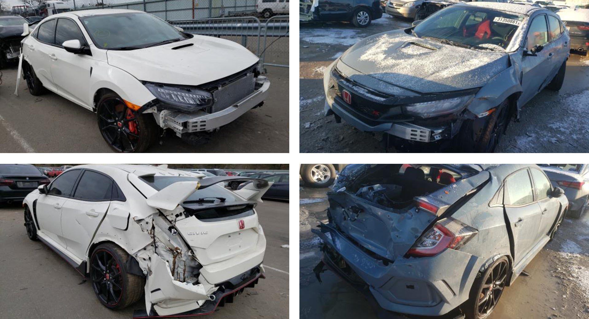 Someone Needs To Save These Two Crashed Honda Civic Type Rs | Carscoops
