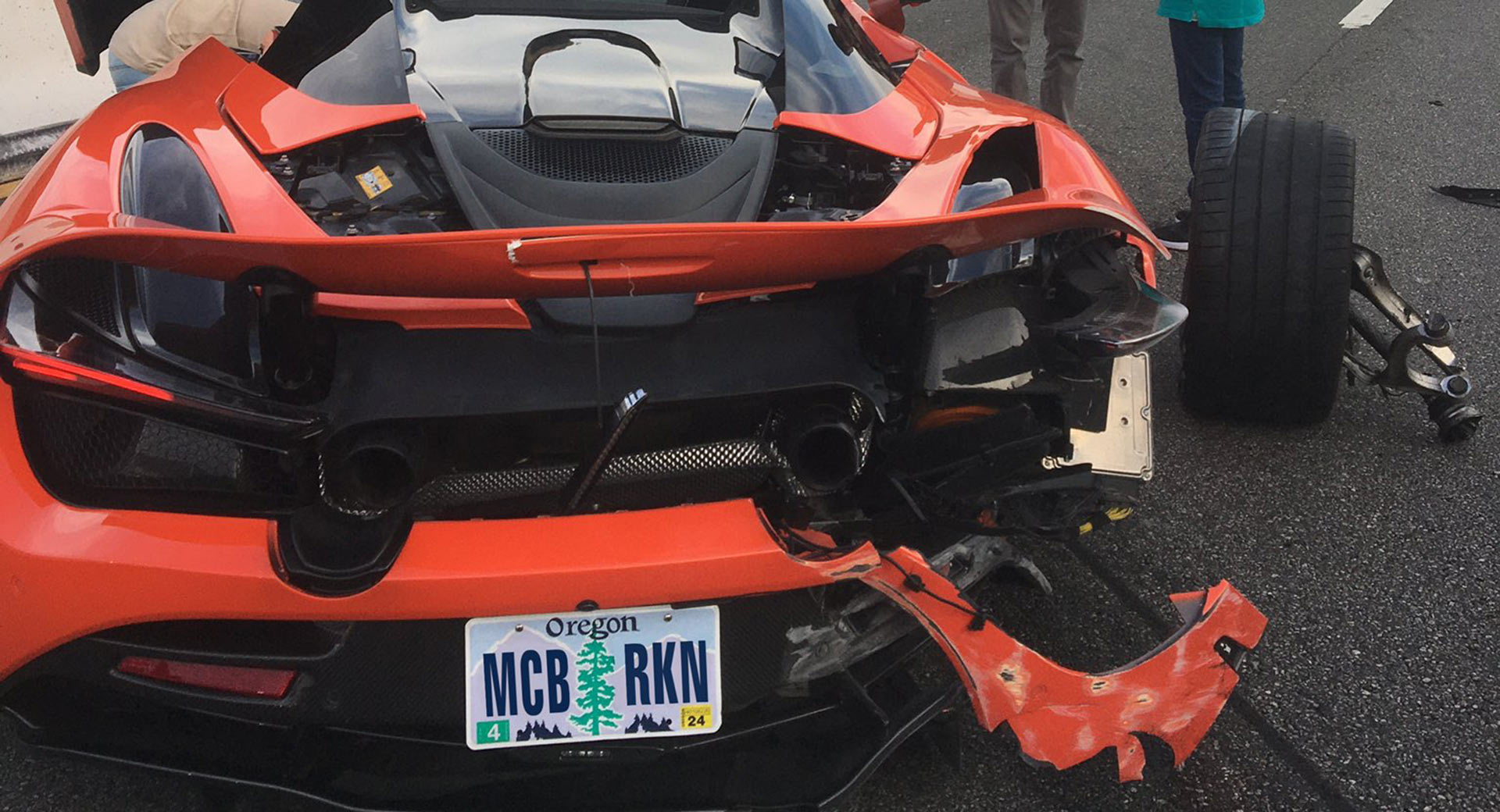 Rented McLaren 720S Wrecked In California While Racing Lamborghini ...