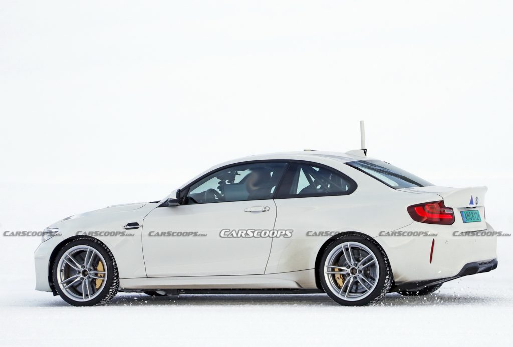 Mystery BMW M2 Test Mule Spotted With An Electric Powertrain | Carscoops