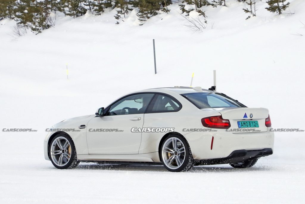 Mystery BMW M2 Test Mule Spotted With An Electric Powertrain | Carscoops