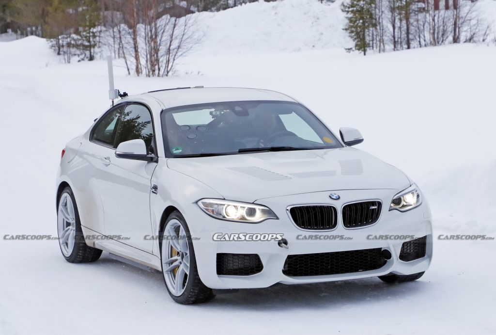 Mystery BMW M2 Test Mule Spotted With An Electric Powertrain | Carscoops