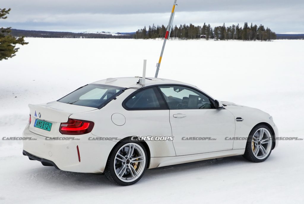 Mystery BMW M2 Test Mule Spotted With An Electric Powertrain | Carscoops