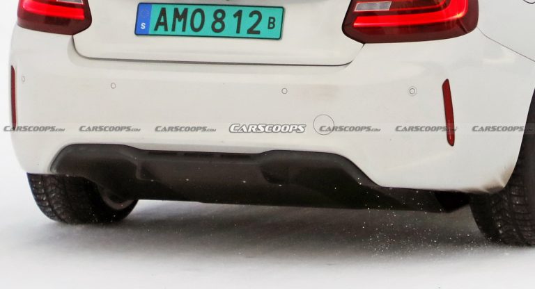 Mystery BMW M2 Test Mule Spotted With An Electric Powertrain | Carscoops