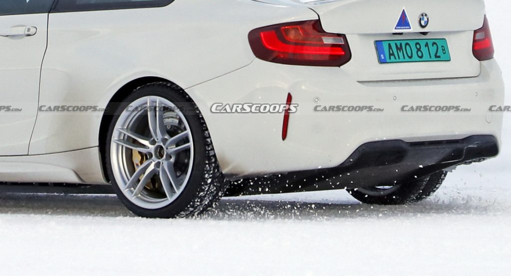 Mystery BMW M2 Test Mule Spotted With An Electric Powertrain | Carscoops