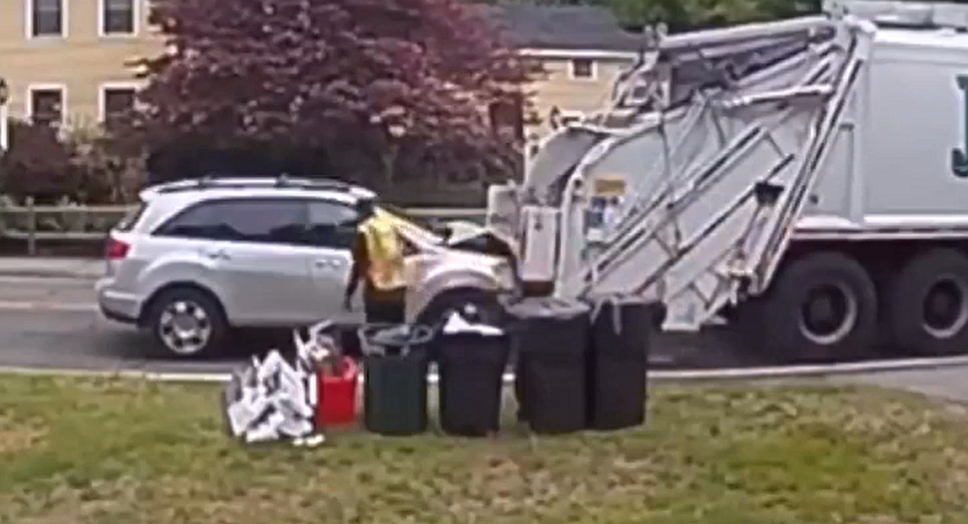 Massachusetts Driver Slams Into The Back Of A Garbage Truck | Carscoops