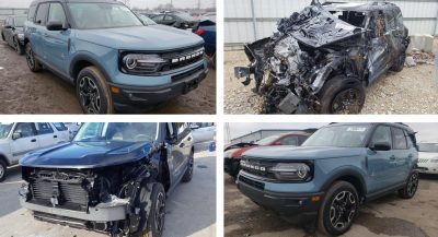 The First Wrecked Ford Bronco Sports Are Already Up For Sale | Carscoops
