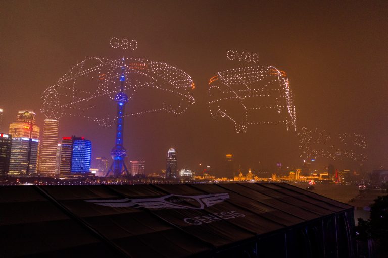Genesis Flies Over 3,200 Drones To Draw Its Logo On The Sky And ...