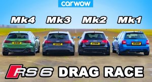 Watch Every Generation Of The Audi RS6 Avant Compete In A Drag Race ...