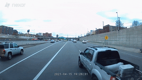 Watch As A Pickup Truck Veers Across Highway And Rear-Ends A Sedan ...