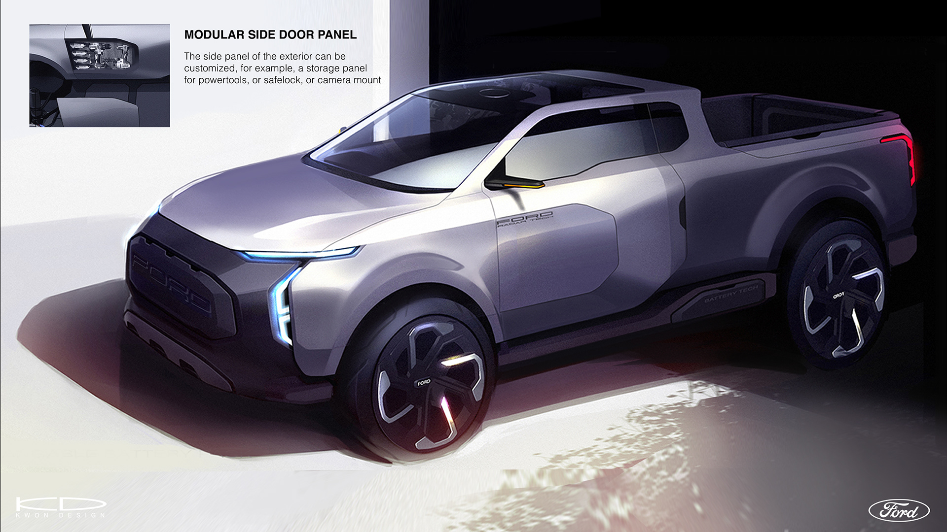 The Ford E-100 Is A Design Student’s Proposal For A Small Electric ...