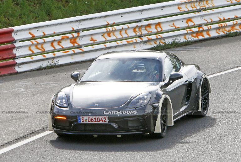 Mystery Widebody Porsche 718 Test Mule Makes Another Appearance | Carscoops
