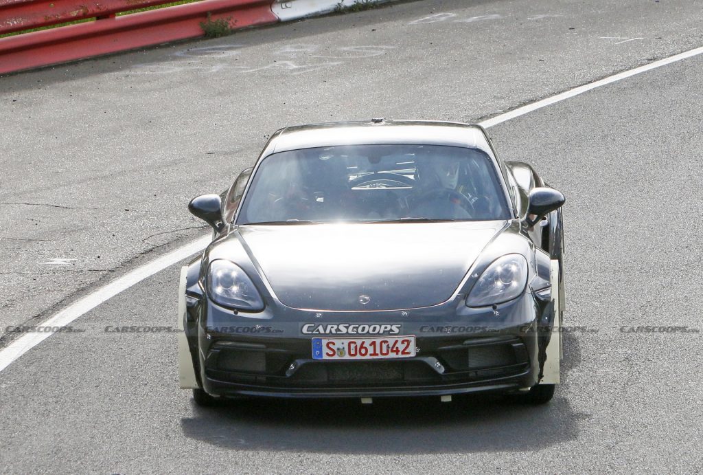 Mystery Widebody Porsche 718 Test Mule Makes Another Appearance | Carscoops