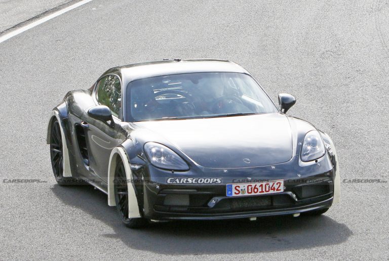 Mystery Widebody Porsche 718 Test Mule Makes Another Appearance | Carscoops