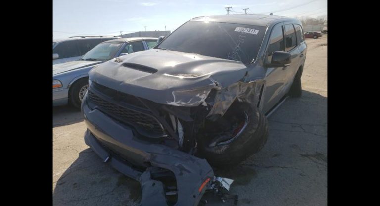 Crashed 2021 Dodge Durango SRT Hellcat For Sale, Is It Worth Saving ...