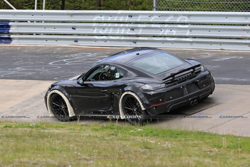 Mystery Widebody Porsche 718 Test Mule Makes Another Appearance | Carscoops
