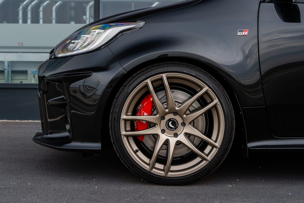 Bronze Wheels Complete This Blacked-Out Toyota GR Yaris | Carscoops