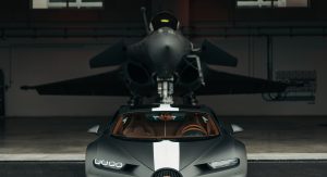 Bugatti Chiron Sport And Rafale Fighter Jet Meet In Asphalt-Vibrating ...