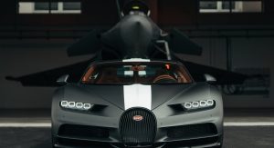 Bugatti Chiron Sport And Rafale Fighter Jet Meet In Asphalt-Vibrating ...