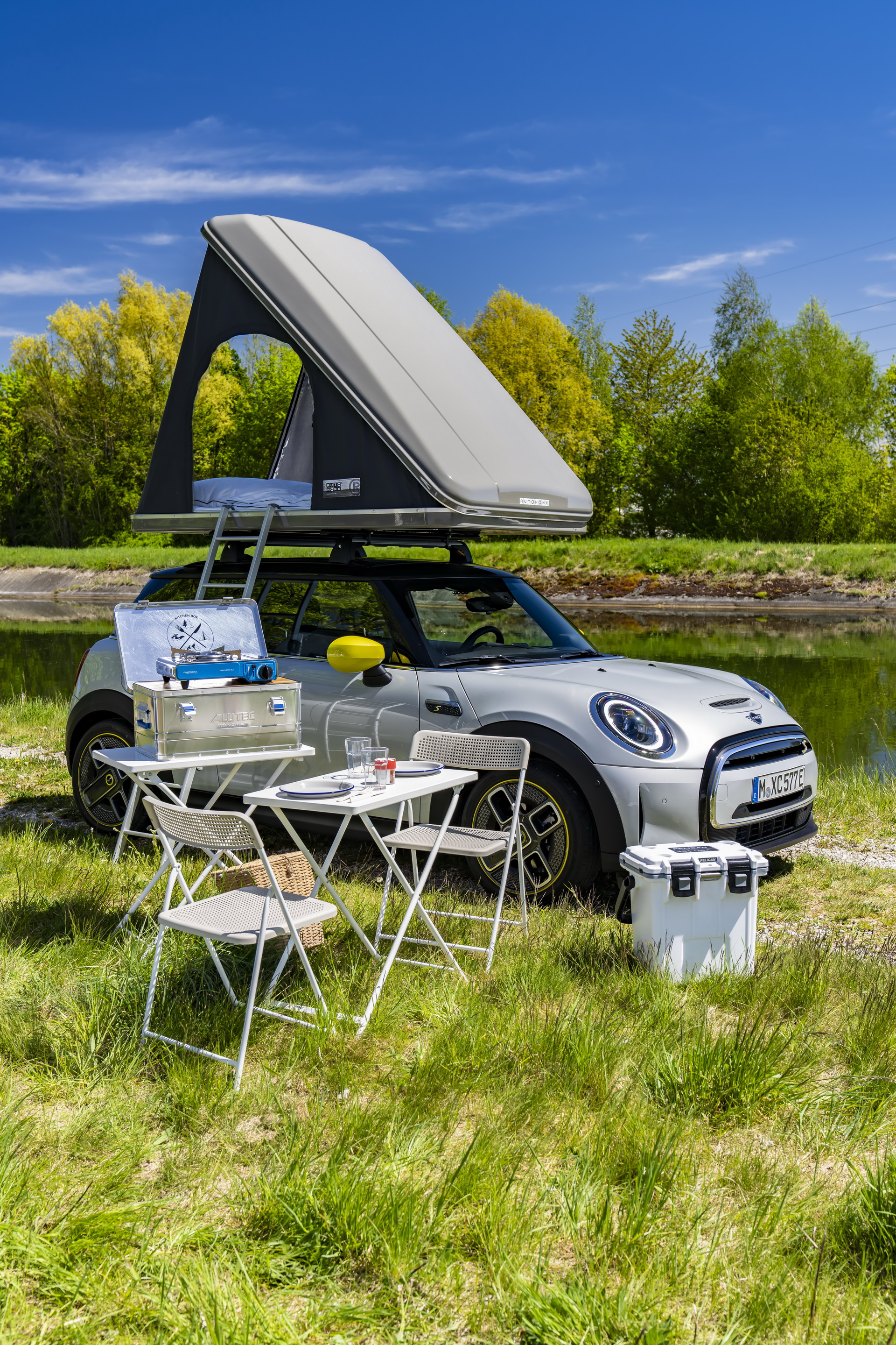 MINI Thinks You’ll Go Camping In The Cooper SE, Launches Rooftop Tent ...