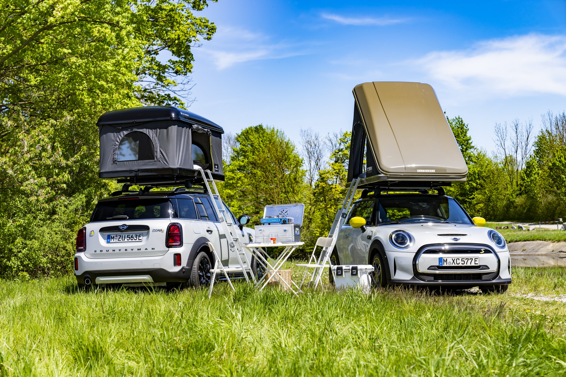 MINI Thinks You’ll Go Camping In The Cooper SE, Launches Rooftop Tent ...