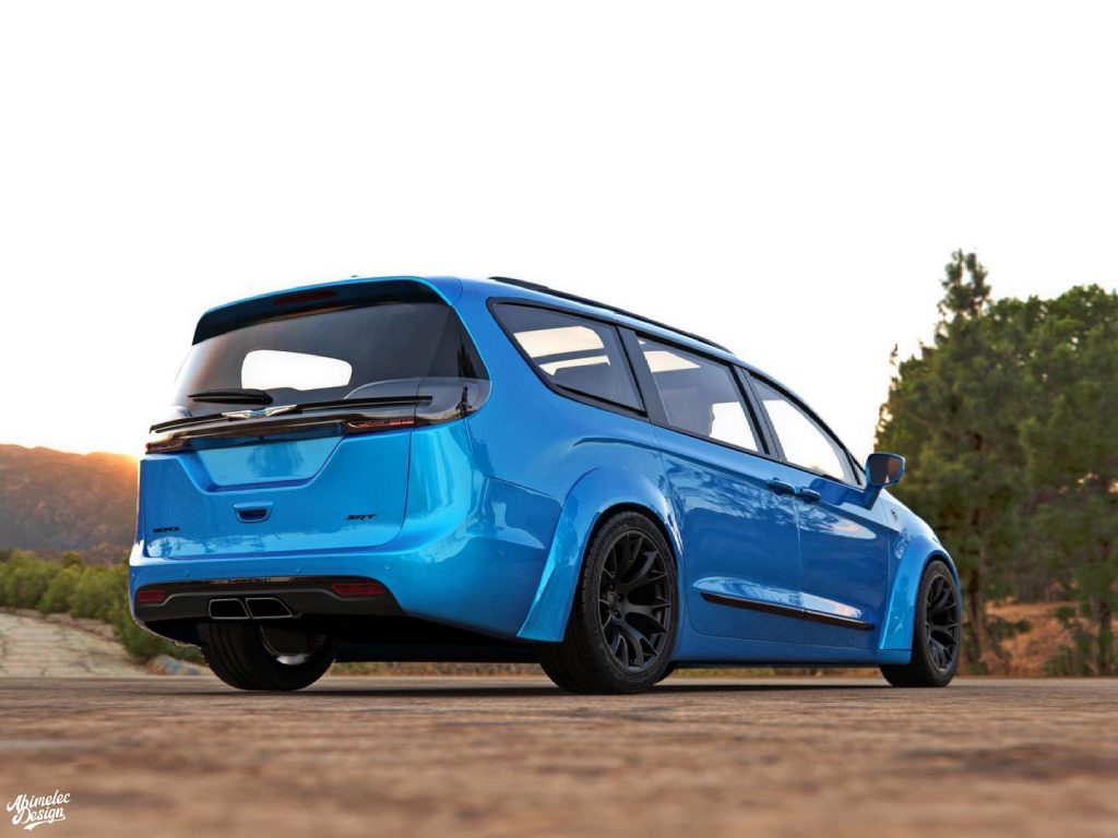 The Hellcat Pacifica Minivan Returns In New Illustrations, Chrysler It ...