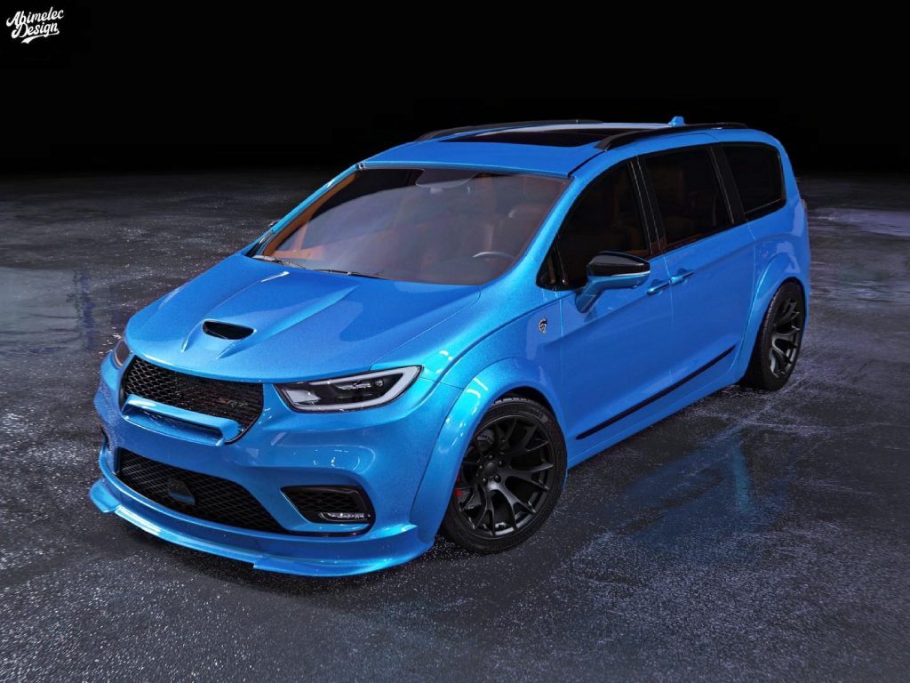 The Hellcat Pacifica Minivan Returns In New Illustrations, Chrysler It ...
