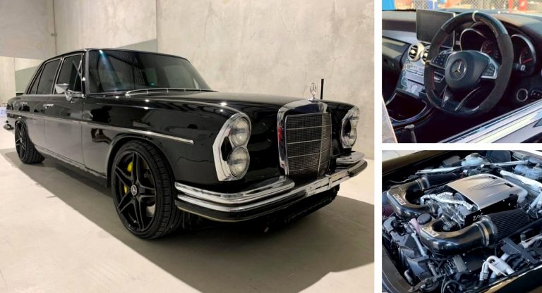 Tire-Shredding 1968 Mercedes-Benz W108 Restomod Has 2017 AMG C63 Heart ...