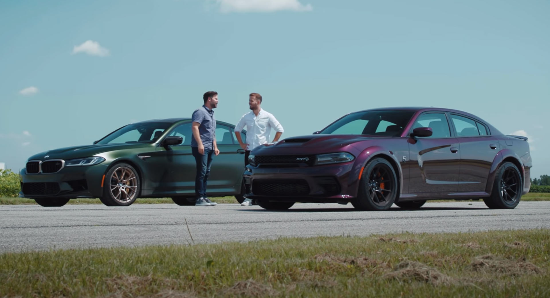 BMW M5 CS Races Dodge Charger Hellcat Redeye In Battle Of The Sedan ...