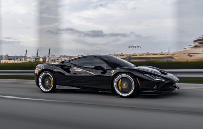 Pitch Black Ferrari F8 Tributo Looks Good With Dark Multi-Spoke ...