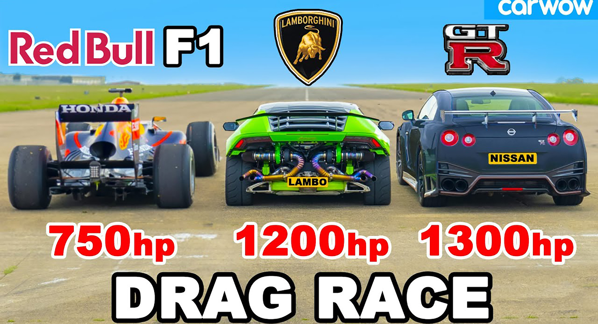 1200 HP Lamborghini Huracan Vs. 1300 HP Nissan GT-R Nismo Vs. Red Bull ...
