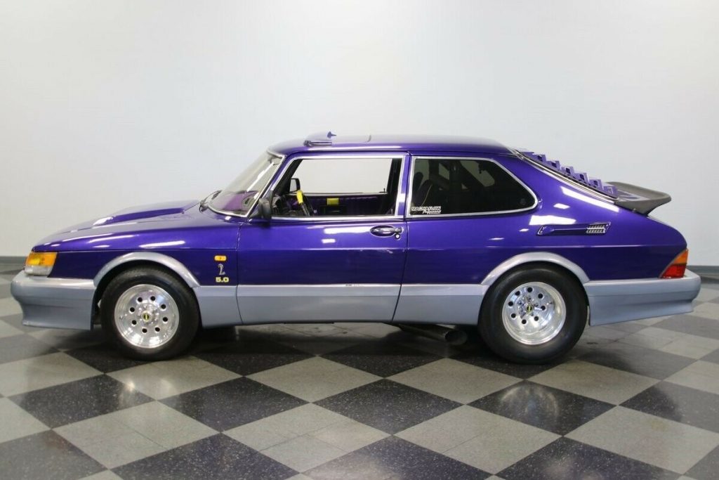 Hit The Drag Strip With This Supercharged V8-Powered Saab 900 | Carscoops