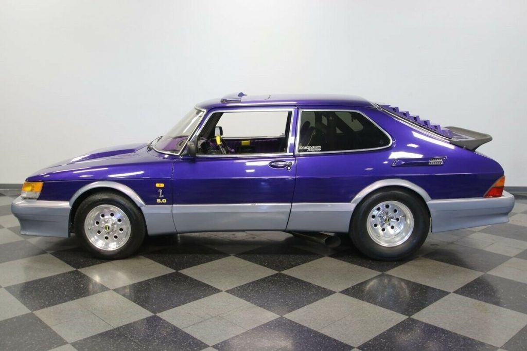 Hit The Drag Strip With This Supercharged V8-Powered Saab 900 | Carscoops