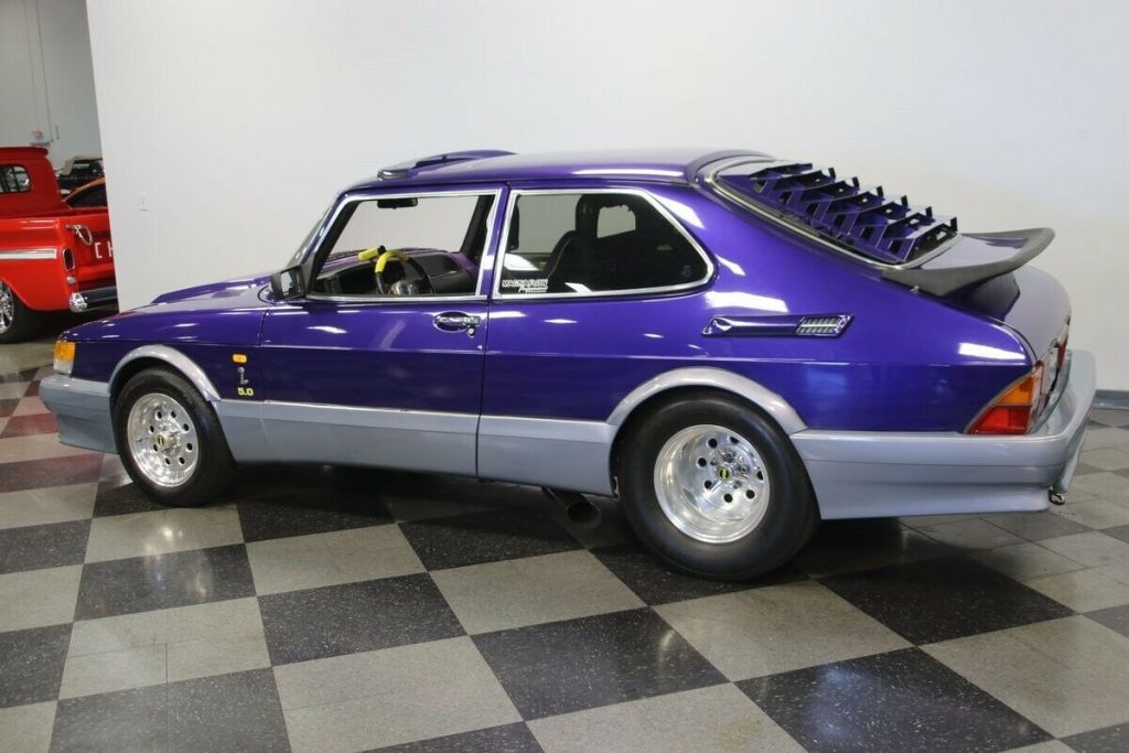 Hit The Drag Strip With This Supercharged V8-Powered Saab 900 | Carscoops