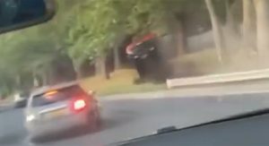 Speeding BMW Driver Sideswipes Two Cars, Flips After Hitting A Tree ...