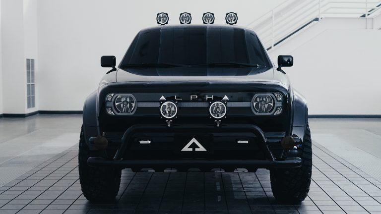 Alpha Unveils Its Wolf Electric Pickup Truck In The Flesh | Carscoops