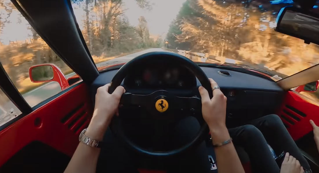 Going For A POV Drive In The Legendary Ferrari F40 Is As Exciting As It ...