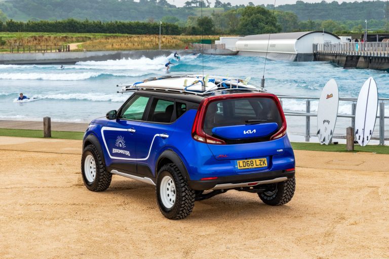 Lifted Kia Soul EV Boardmasters Edition Is The Perfect Vehicle For ...