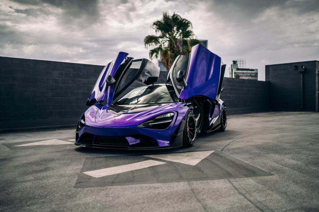 Purple Mclaren 720s Is A Road Going Spaceship Thanks To 1016 Industries