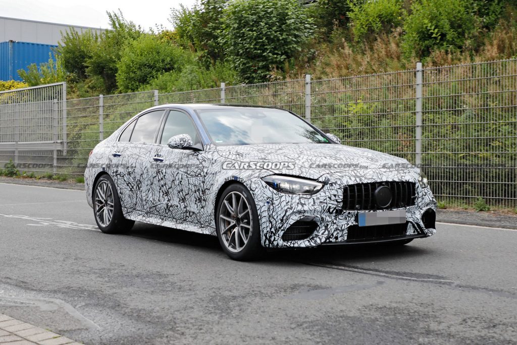 2022 Mercedes-AMG C63 Spied In Sedan And Wagon Form | Carscoops