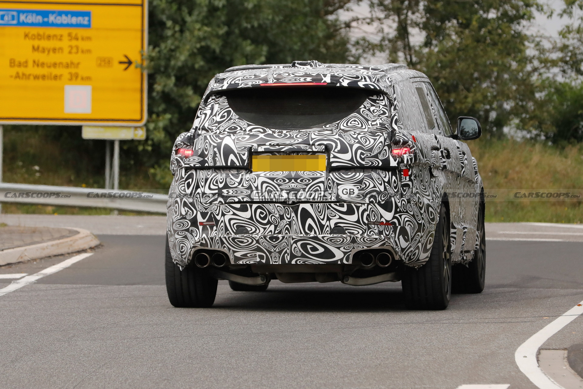 2023 Range Rover Sport SVR Shows More Of Its Face During Nurburgring ...