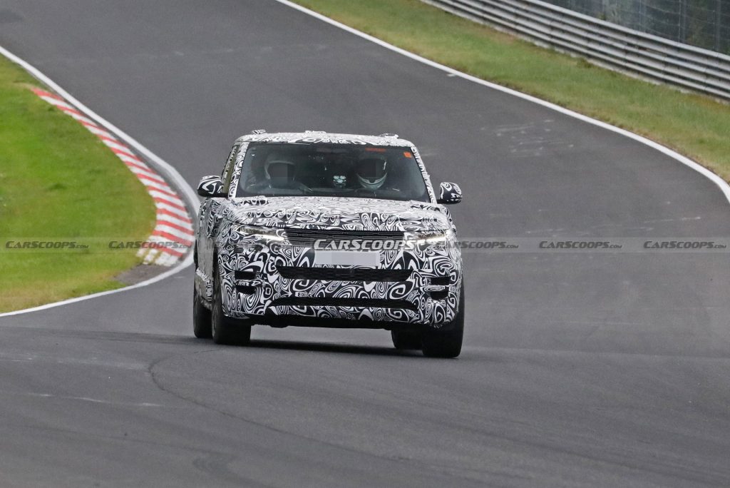 2023 Range Rover Sport SVR Shows More Of Its Face During Nurburgring ...