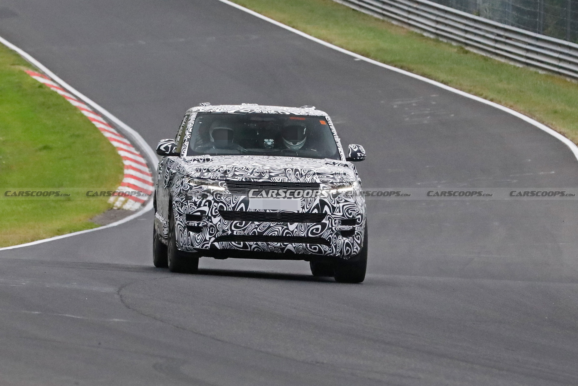 2023 Range Rover Sport SVR Shows More Of Its Face During Nurburgring ...